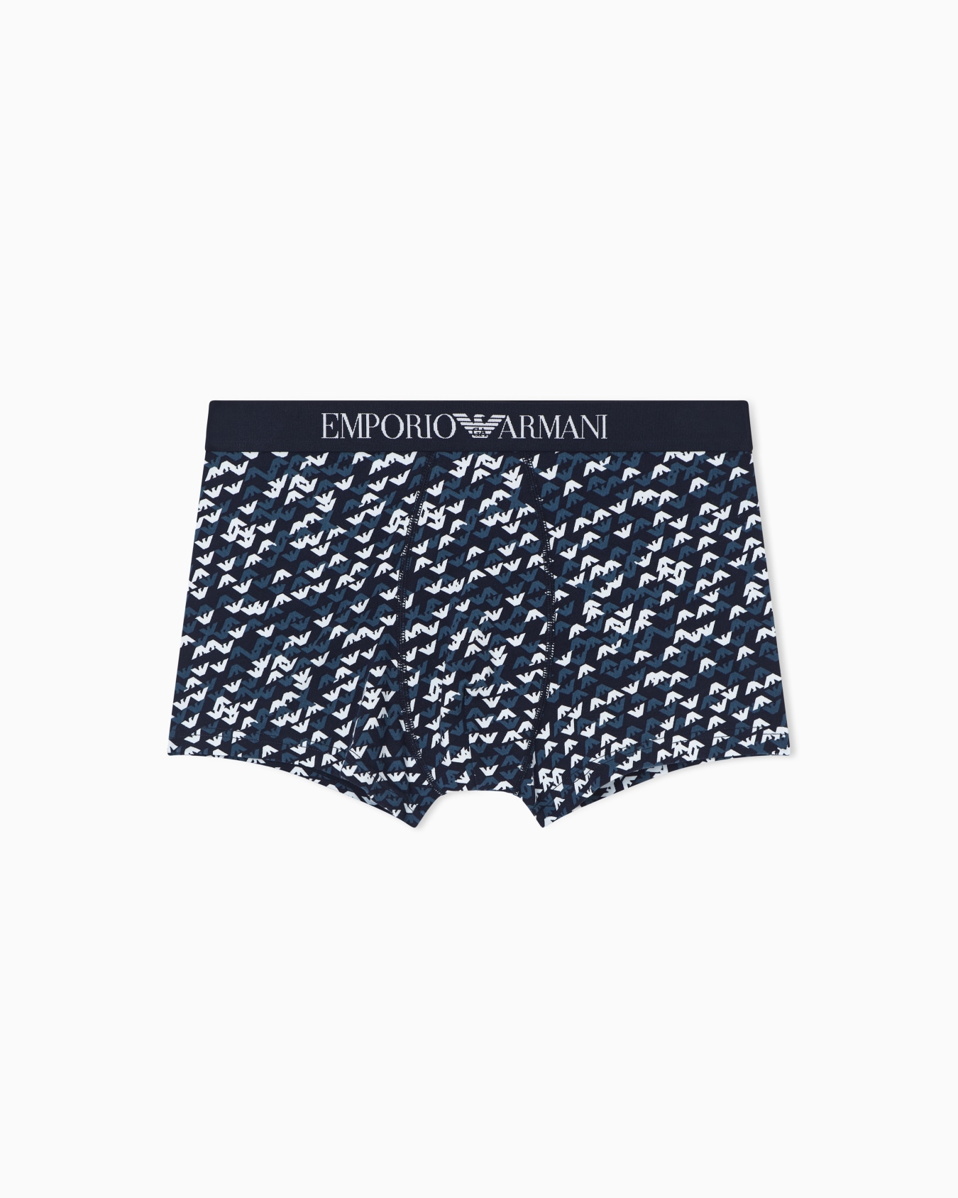 Calzoncillo bóxer de punto estampado con logotipo integral | Emporio Armani