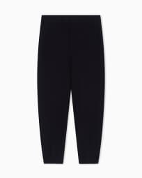 Lyocell-blend jacquard interlock jersey joggers | Emporio Armani